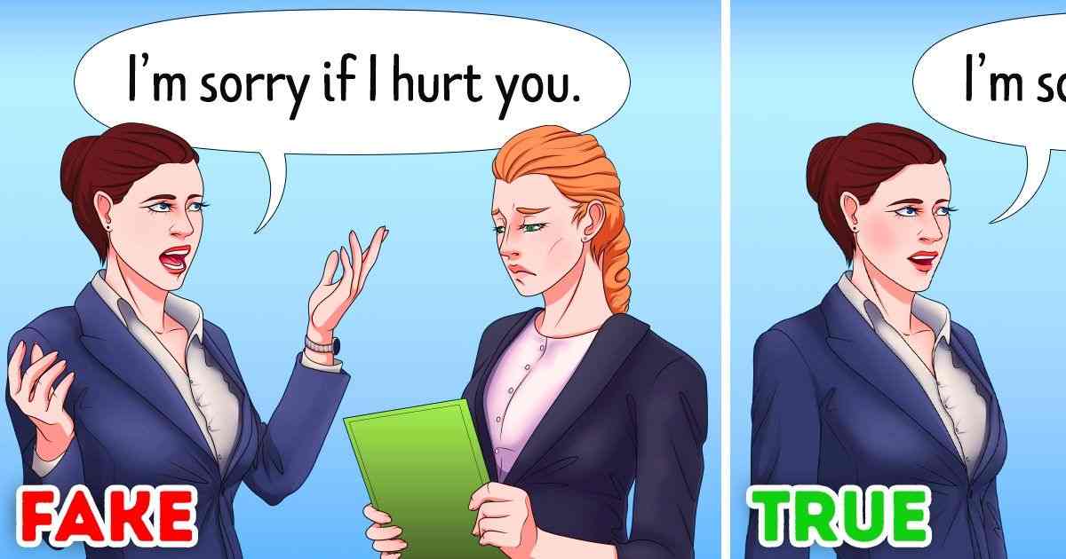 How to Recognize a Fake Apology