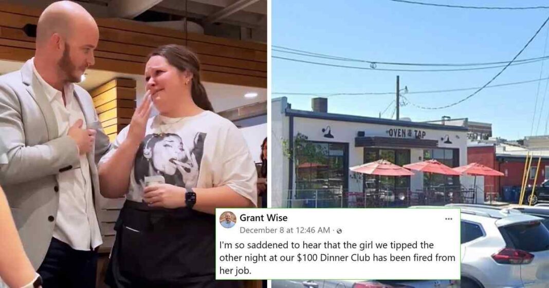Waitress Fired After Refusing To Split Her $4,400 Tip With The Restaurant