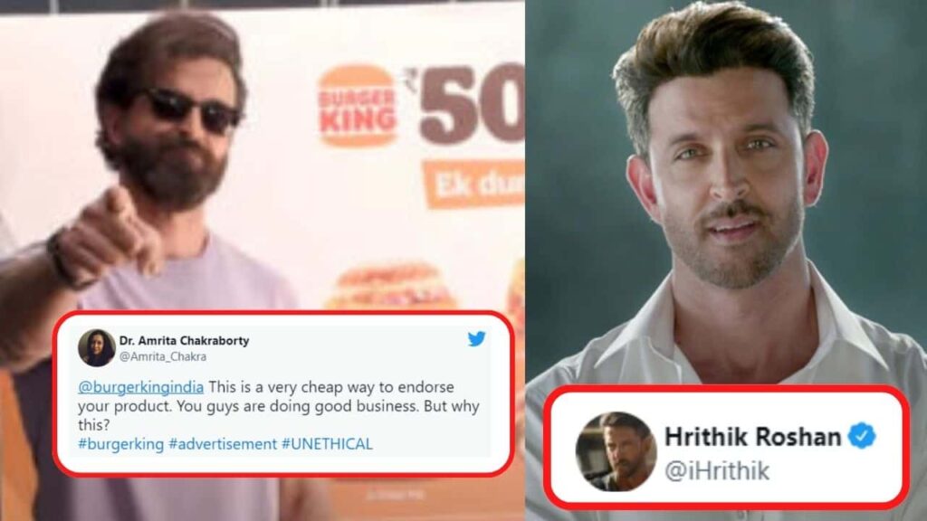 Hrithik Roshan’s Comment On New Burger King Ad, Video Viral On Internet