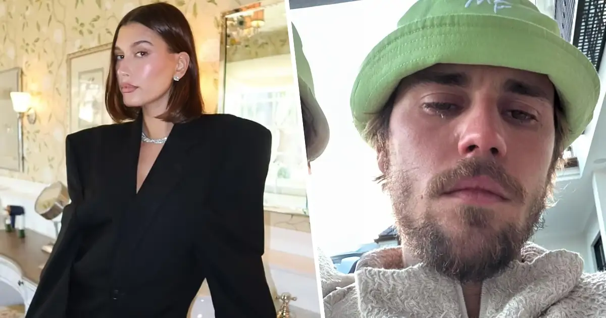 Hailey Bieber Reacts To Worrying Photo Of Husband Justin Bieber Crying