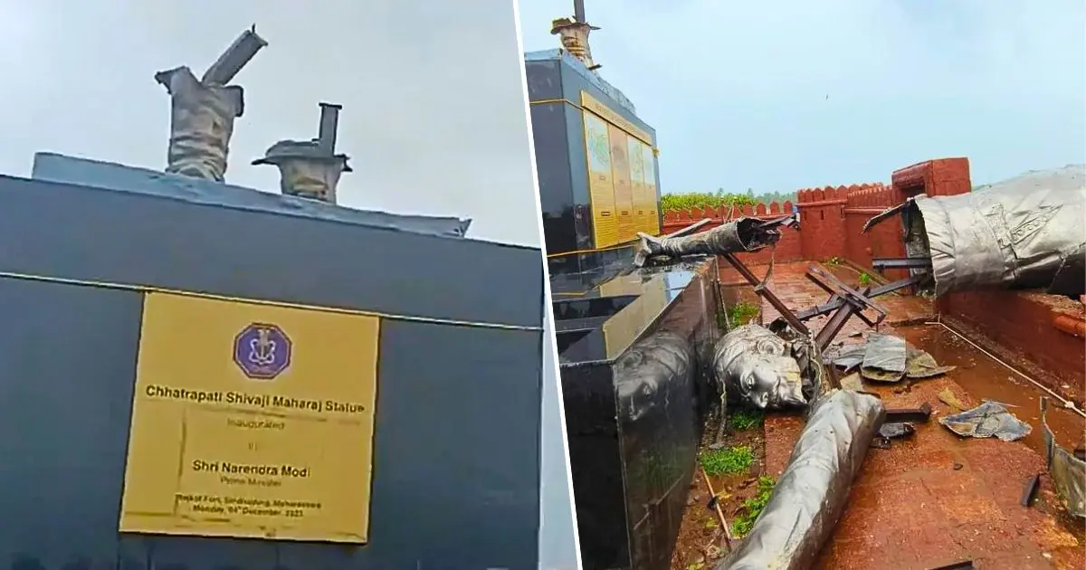 Chhatrapati Shivaji Maharaj Statue, 35-Foot Tall, Collapses In Maharashtra