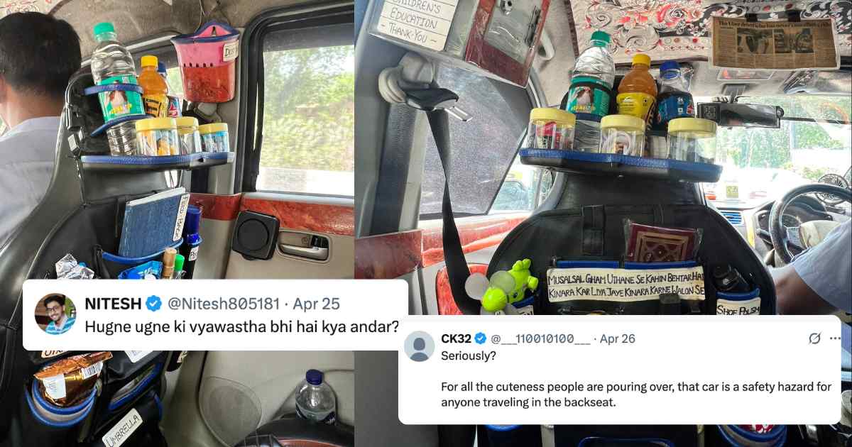 Cab Driver Turns His Car Into 1BHK-like Setup With Snacks, Toys ...