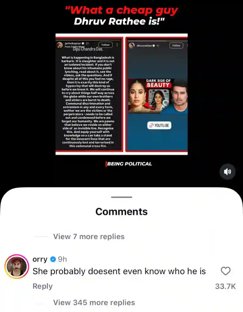 Orry's Savage Roast of Dhruv Rathee After "Fake Beauty" Video Mocks ...